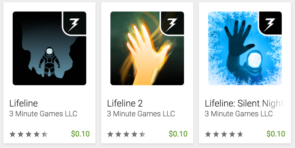 The entire Lifeline text adventure trilogy for Android is down to $0.10 ...