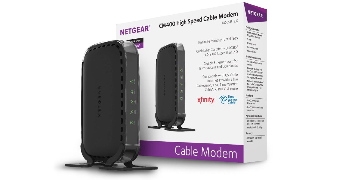 Save $10/month by owning your cable modem: NETGEAR DOCSIS 3.0 $47 Prime ...