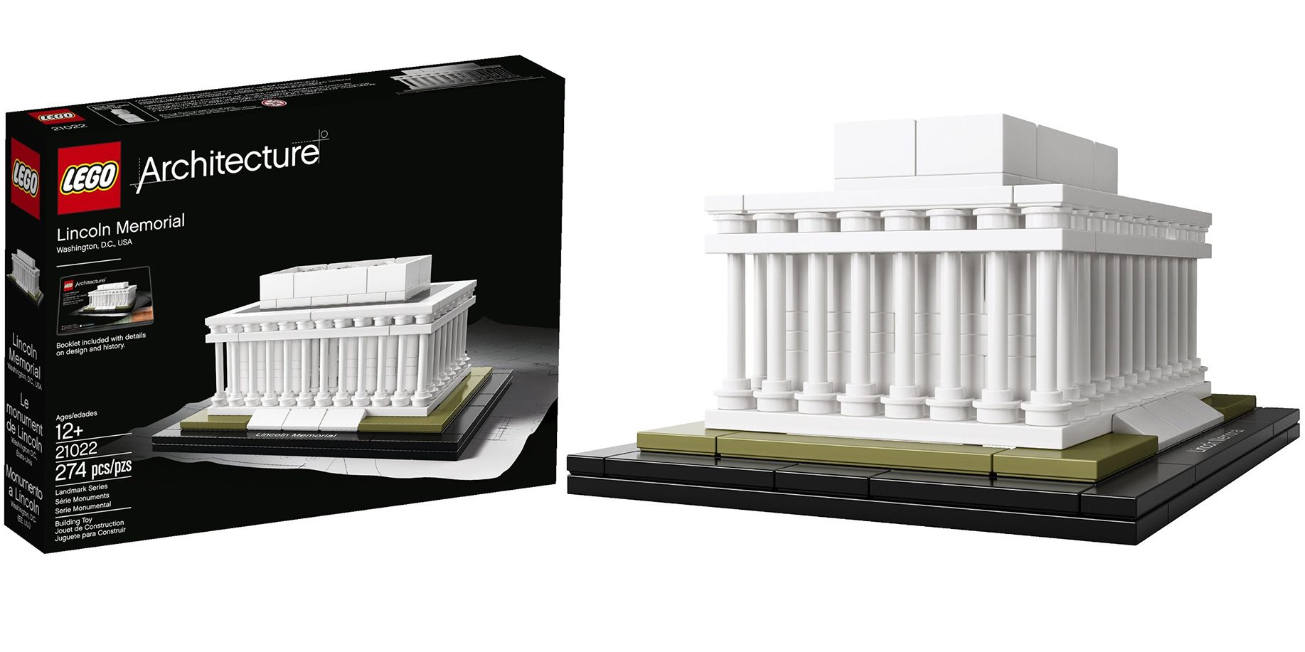 LEGO Architecture Lincoln Memorial Model Kit (21022): $21 Prime shipped ...