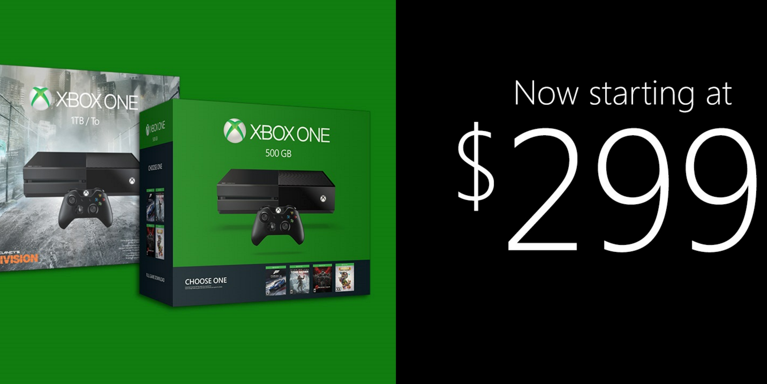 Xbox One official price drop brings 1TB bundles w/ multiple games down ...