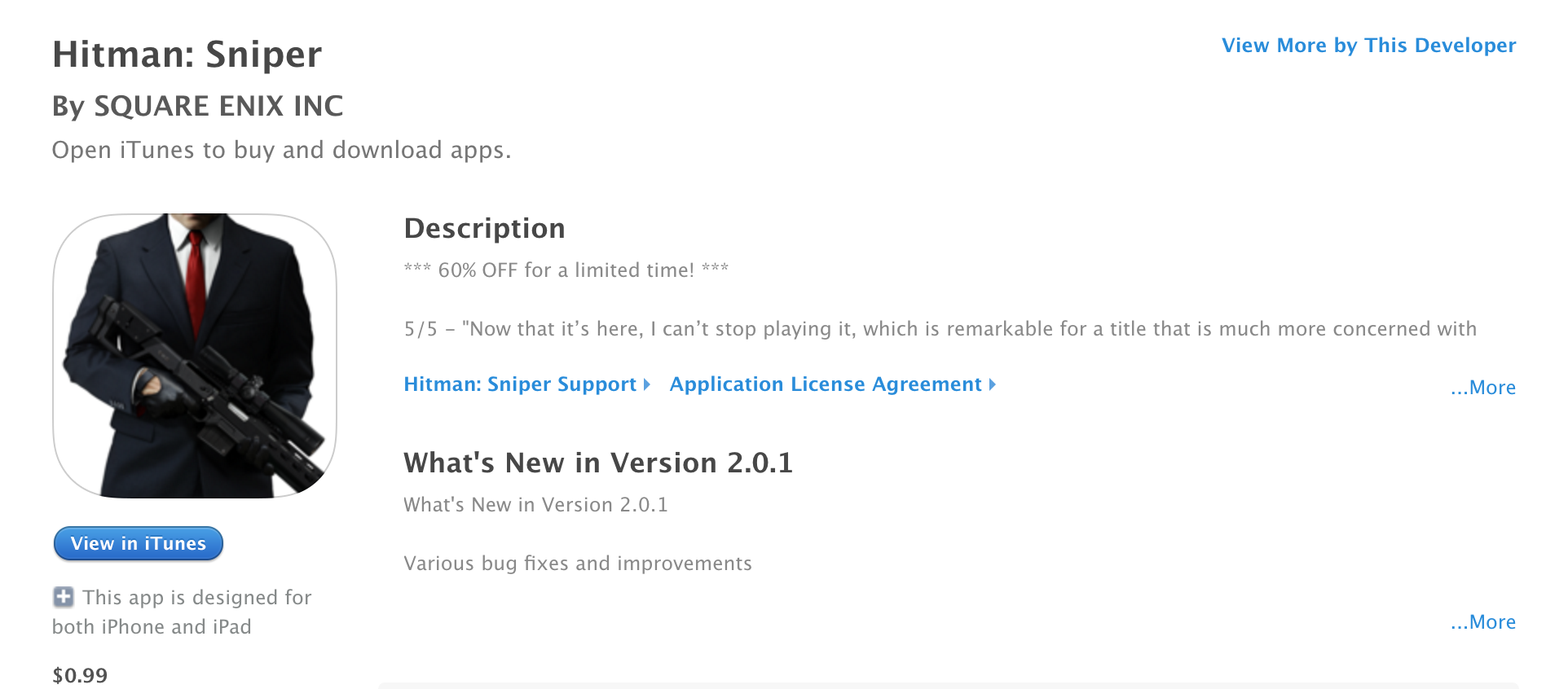 One of the best sniper titles on the App Store just went 50% off ...