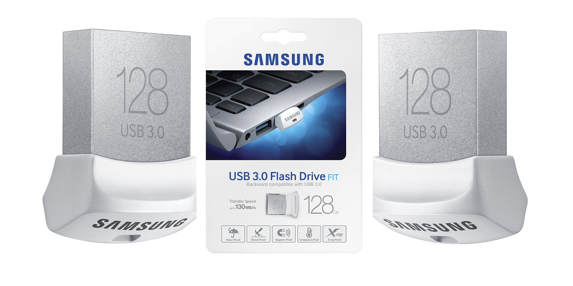 This Samsung Mini Metal USB 3.0 Flash Drive has an uber compact design ...