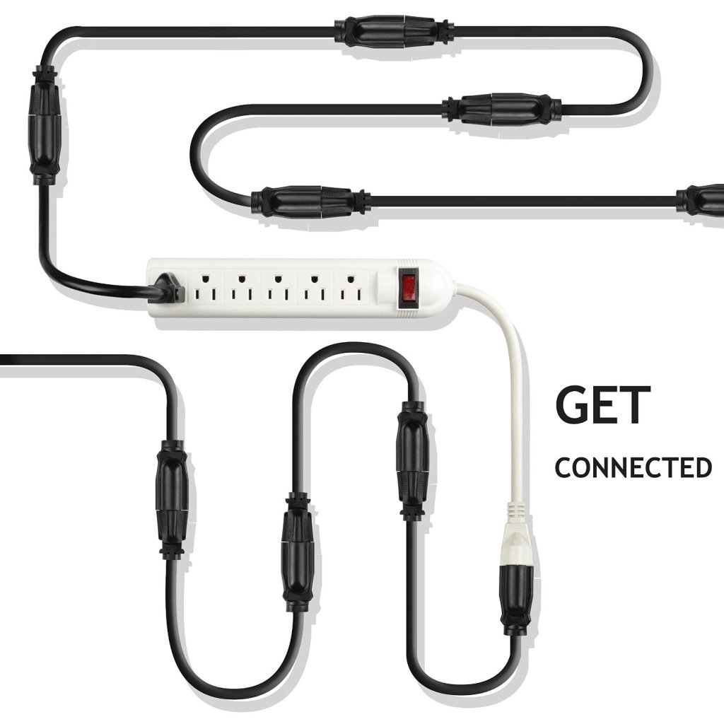 Time to tidy up those messy power strips w/ a 10-Pack of mini extension ...