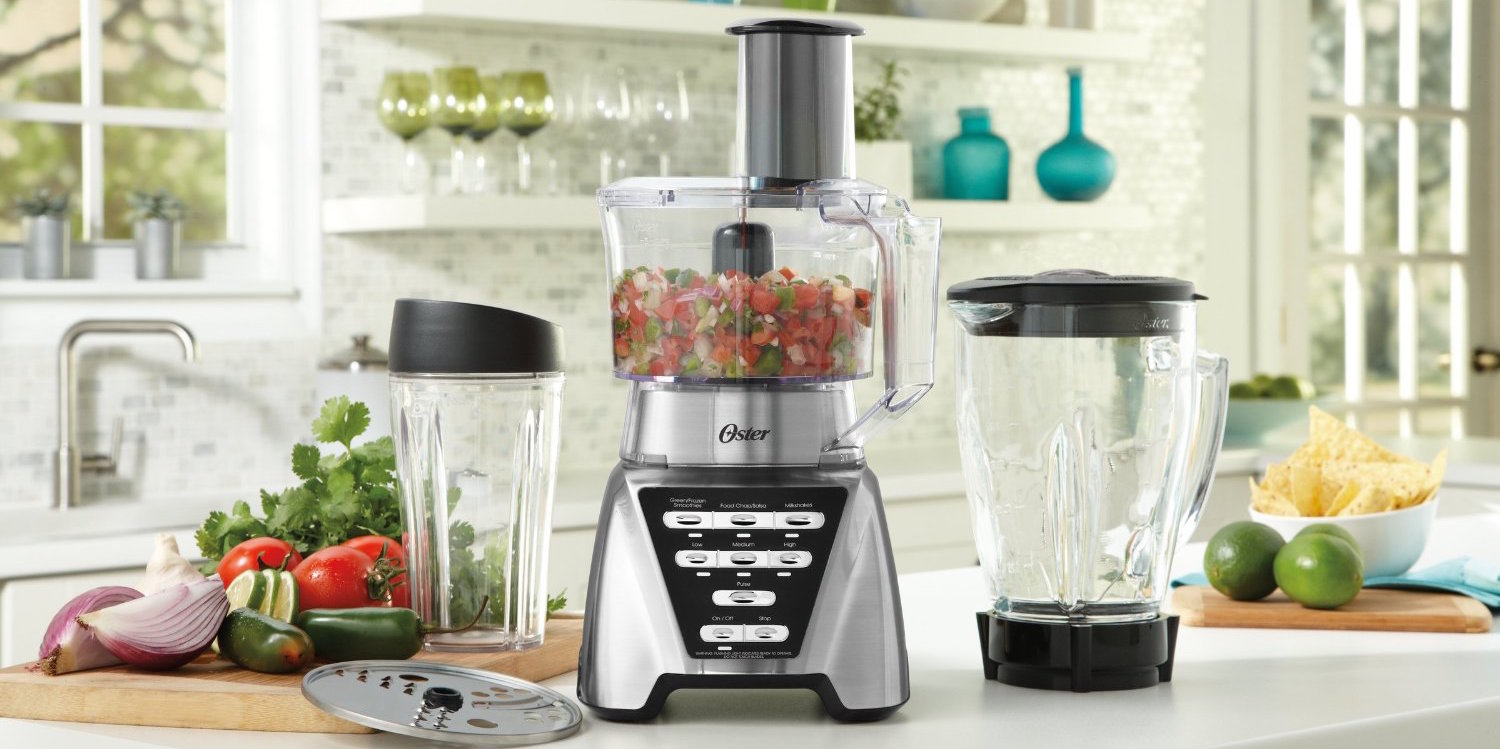 This Oster Pro blender bundle comes w/ a food processor & personal blending/smoothie cup for $70 ...