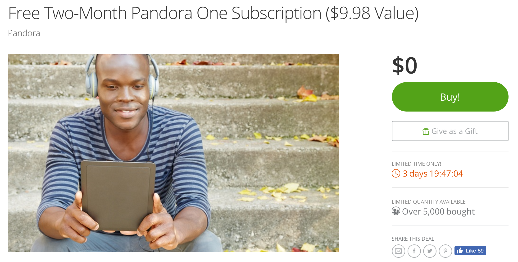 Grab a free two-month subscription to Pandora One and enjoy your music ...