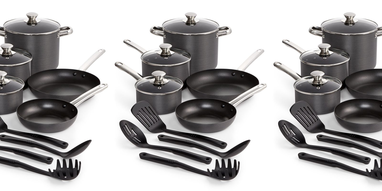 You can own this stainless steel 12-piece nonstick cookware set for ...