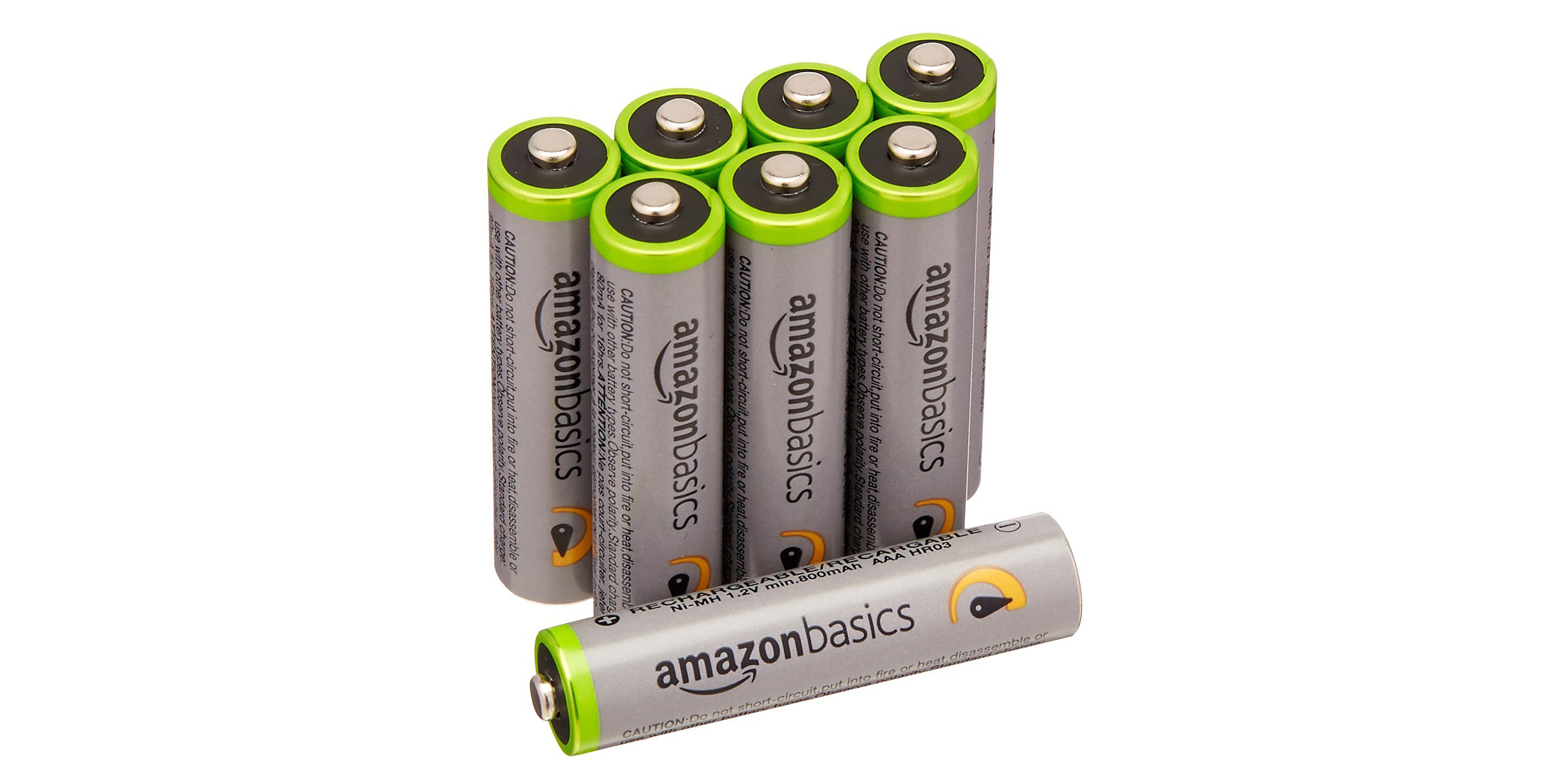 AmazonBasics 8-pack AA Rechargeable Batteries $17 or with USB Wall ...