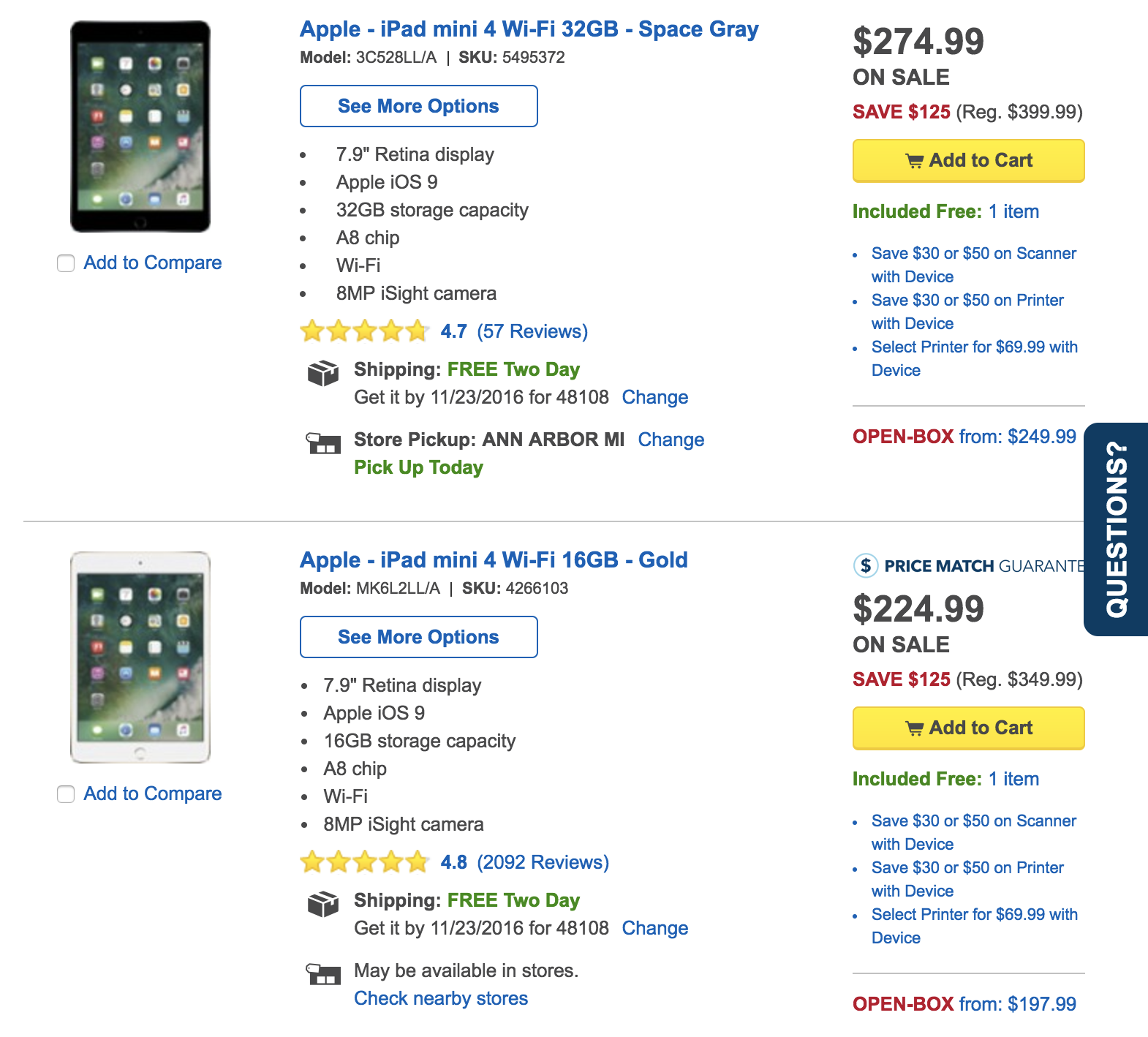 Best Buy is offering $125 off iPad mini 4 Wi-Fi as it gears up for the ...