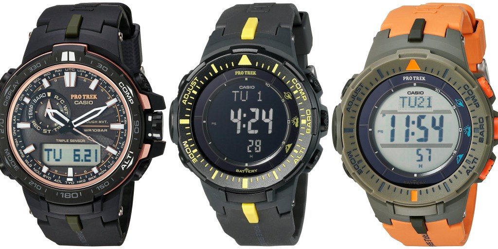 Amazon is offering 40% or more off Men's Casio Pro Trek Watches for ...