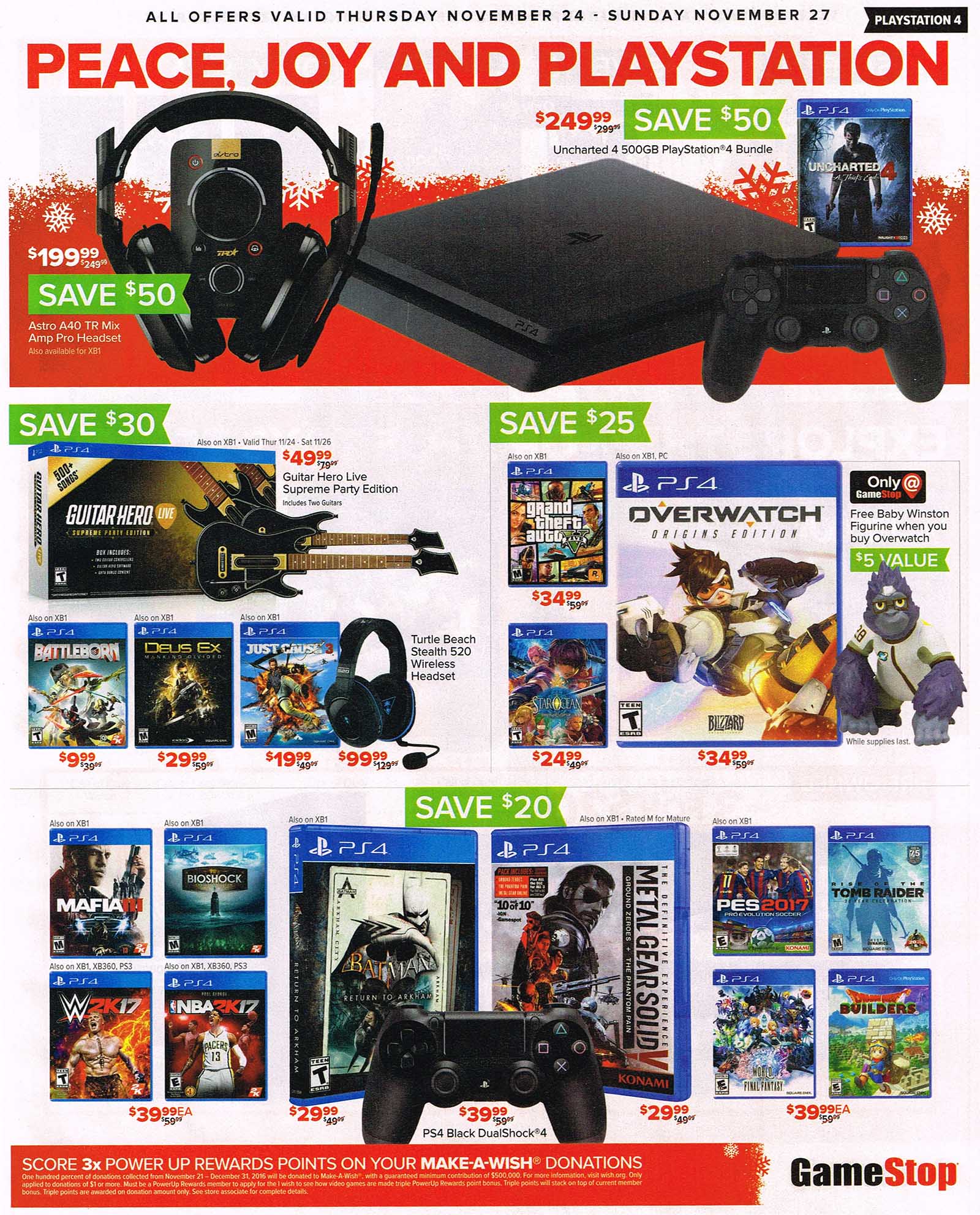GameStop Black Friday 2016 Ad: PS4 bundle + extra game $250, Deus Ex ...