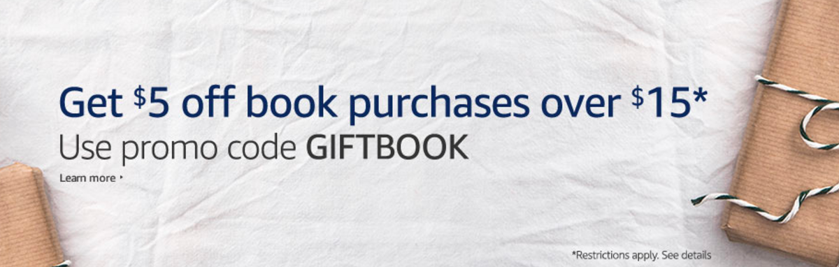 Take $5 off any Amazon book purchase of $15 or more: enjoy discounts on ...
