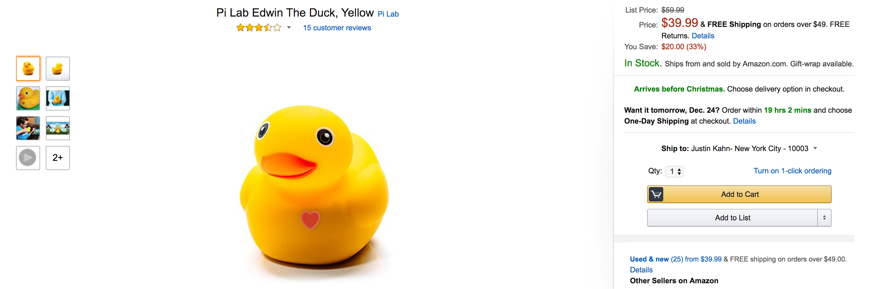 The Pi Lab Edwin The Duck Interactive Toy for iOS/Android is now $40 ...