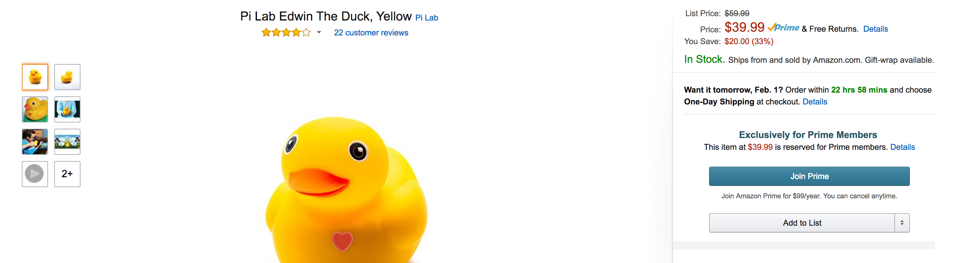 The Edwin The Duck kids' toy for iOS/Android can be a nightlight ...