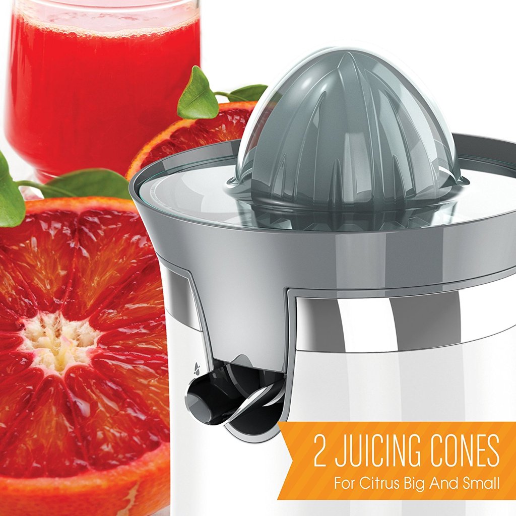 You can grab a Juiceman Citrus Juicer w/ Two Cones for just $20 Prime ...