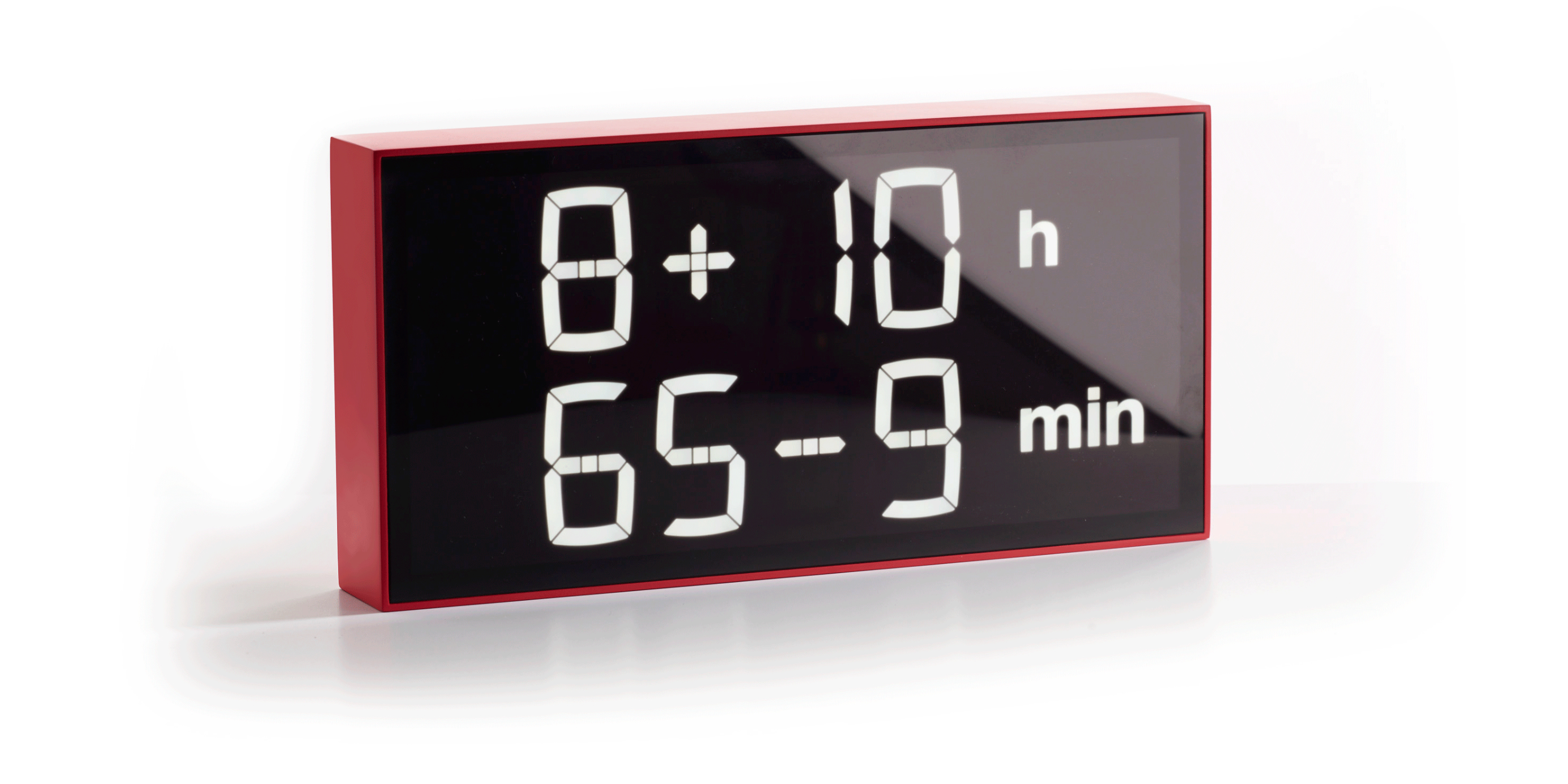 Albert Clock tells the time with math equations on a cheery LED display