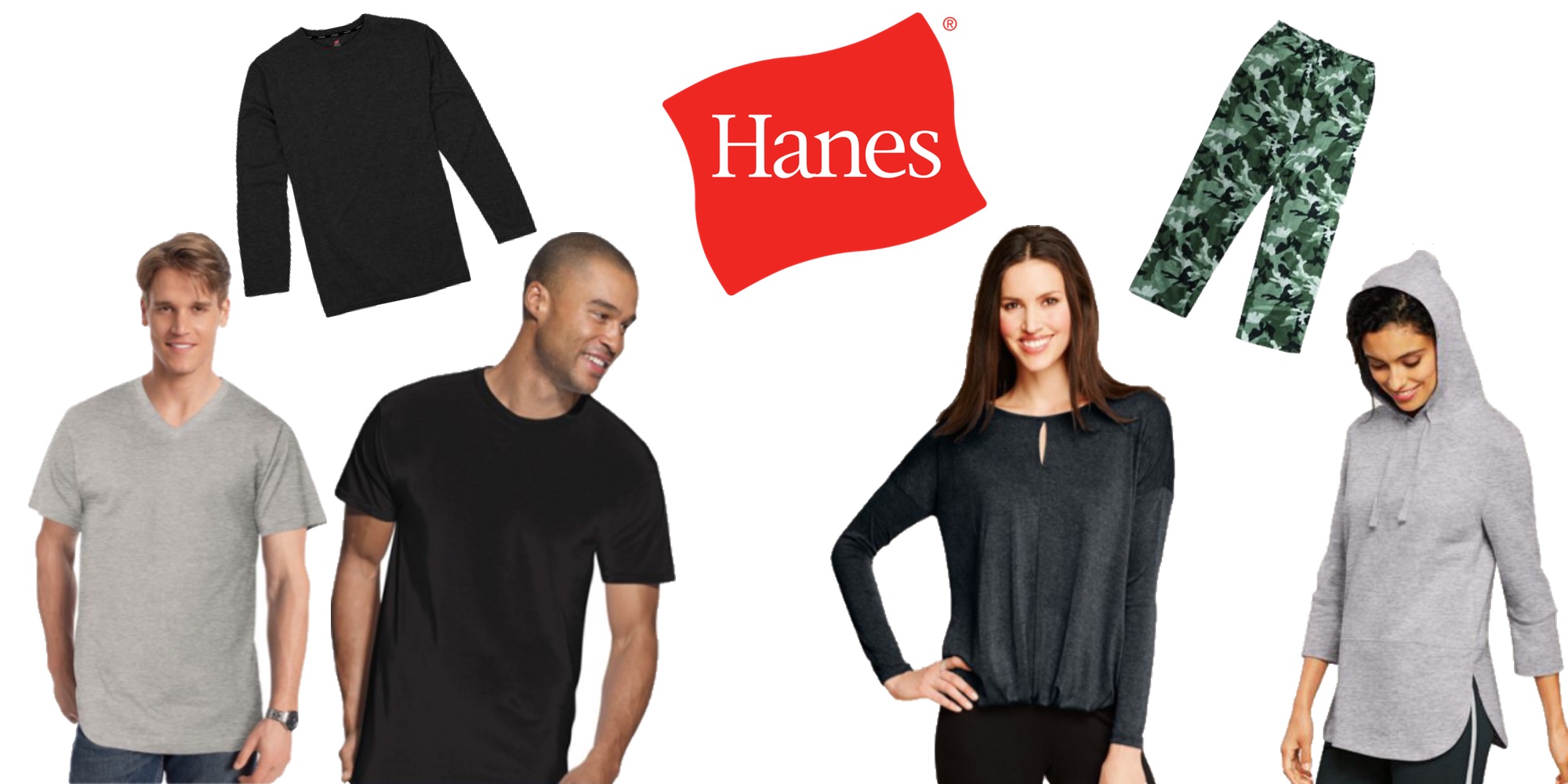 Stay comfortable with Hanes 75% off Clearance Sale men and women's ...