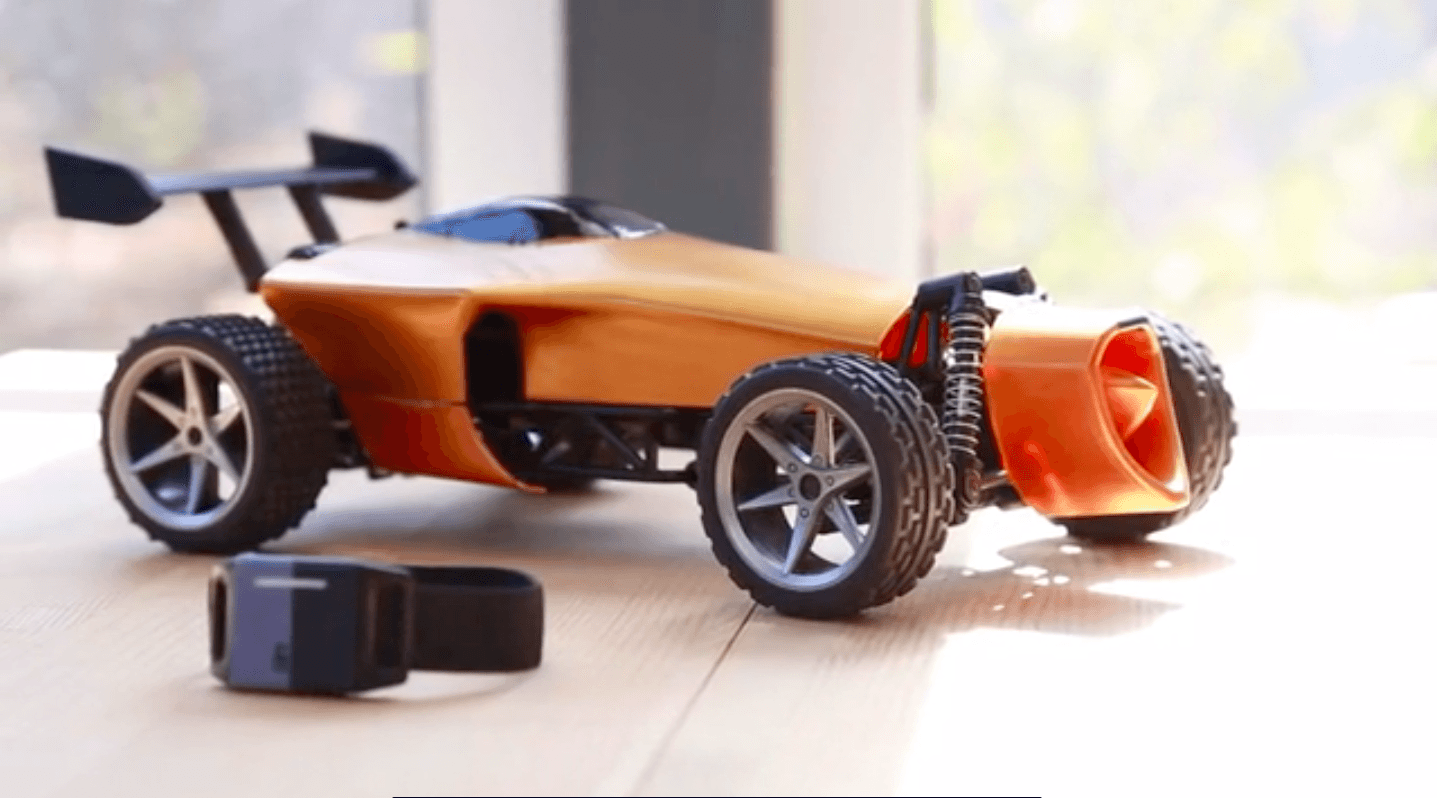This Gesture-Controlled toy car is easy to drive and the controller ...