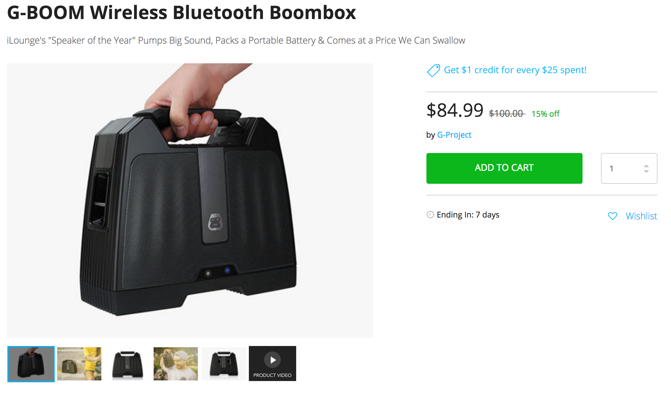 This G-Boom Wireless Speaker Delivers Big on Sound at $85