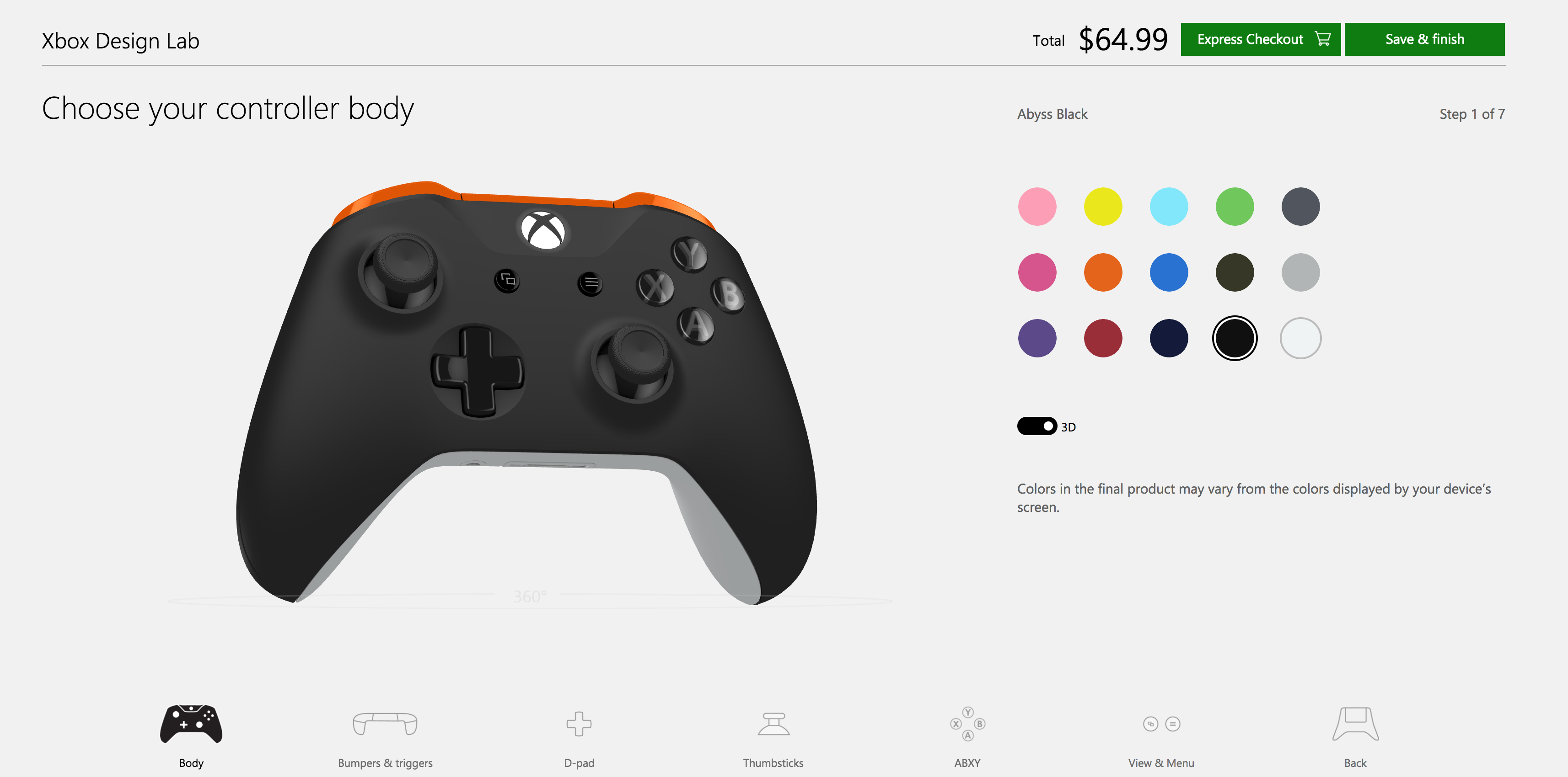Create your own custom Xbox One Wireless Controller for $65 (Reg. $80)