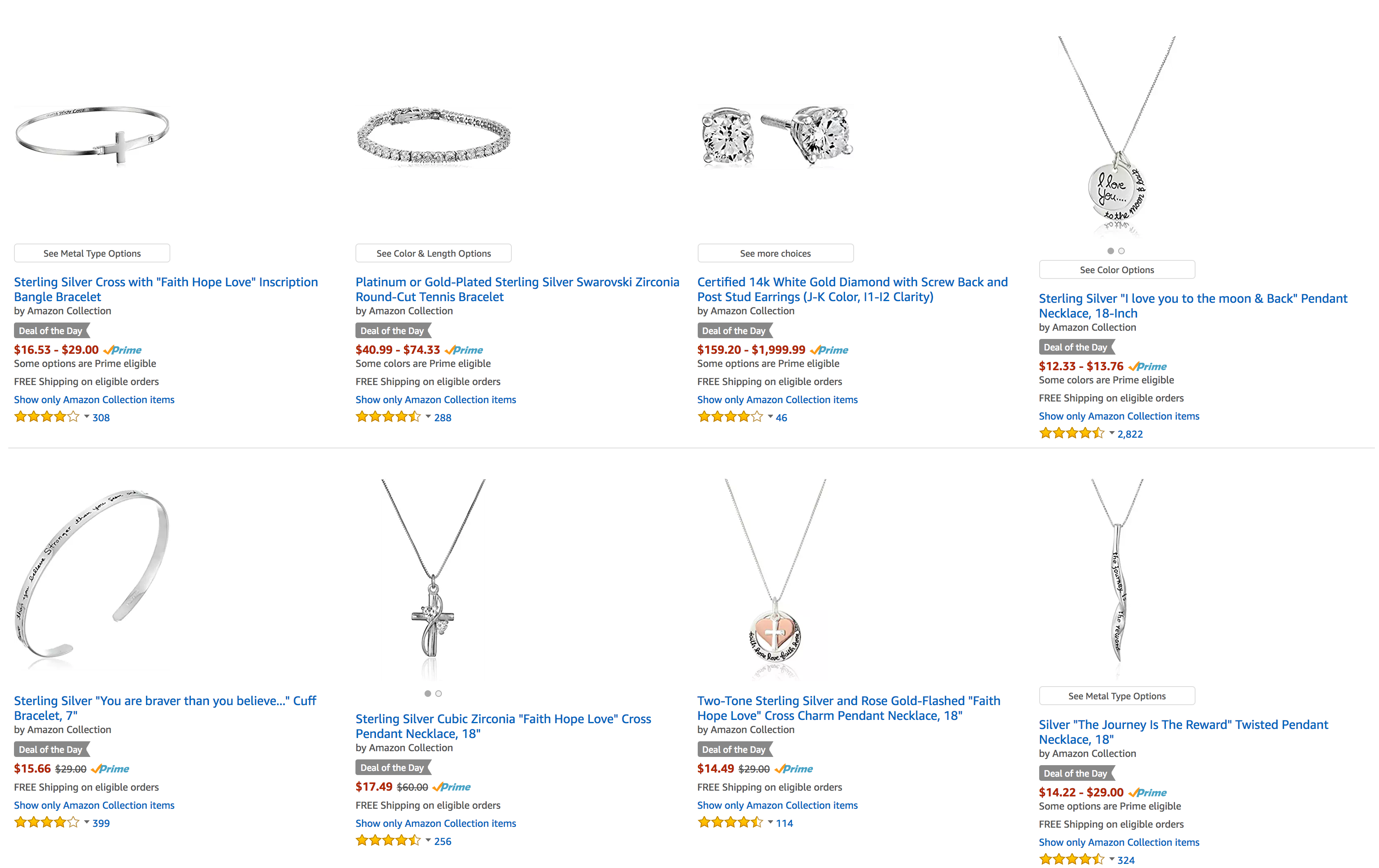 Jewelry for Mom up to 40% off today only at Amazon, starting at $5