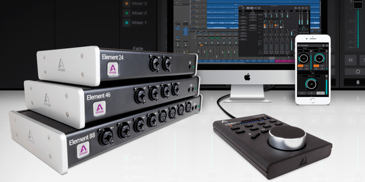 Apogee Control now comes free w/ Element 88 Thunderbolt interfaces