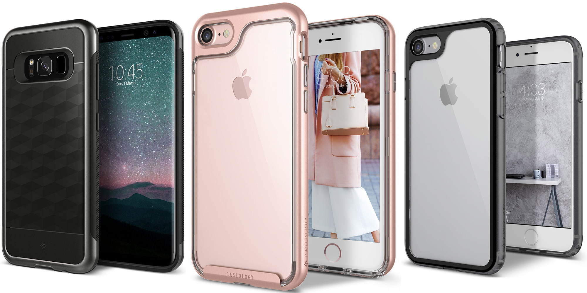 Caseology iPhone 7/Plus and Galaxy S8/Plus cases in multiple styles ...