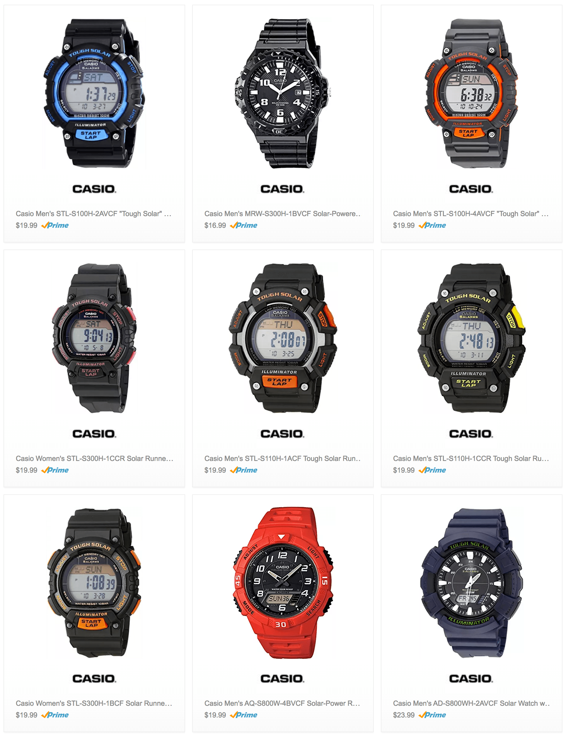 Casio Solar Watches from $17 in today's Amazon Gold Box