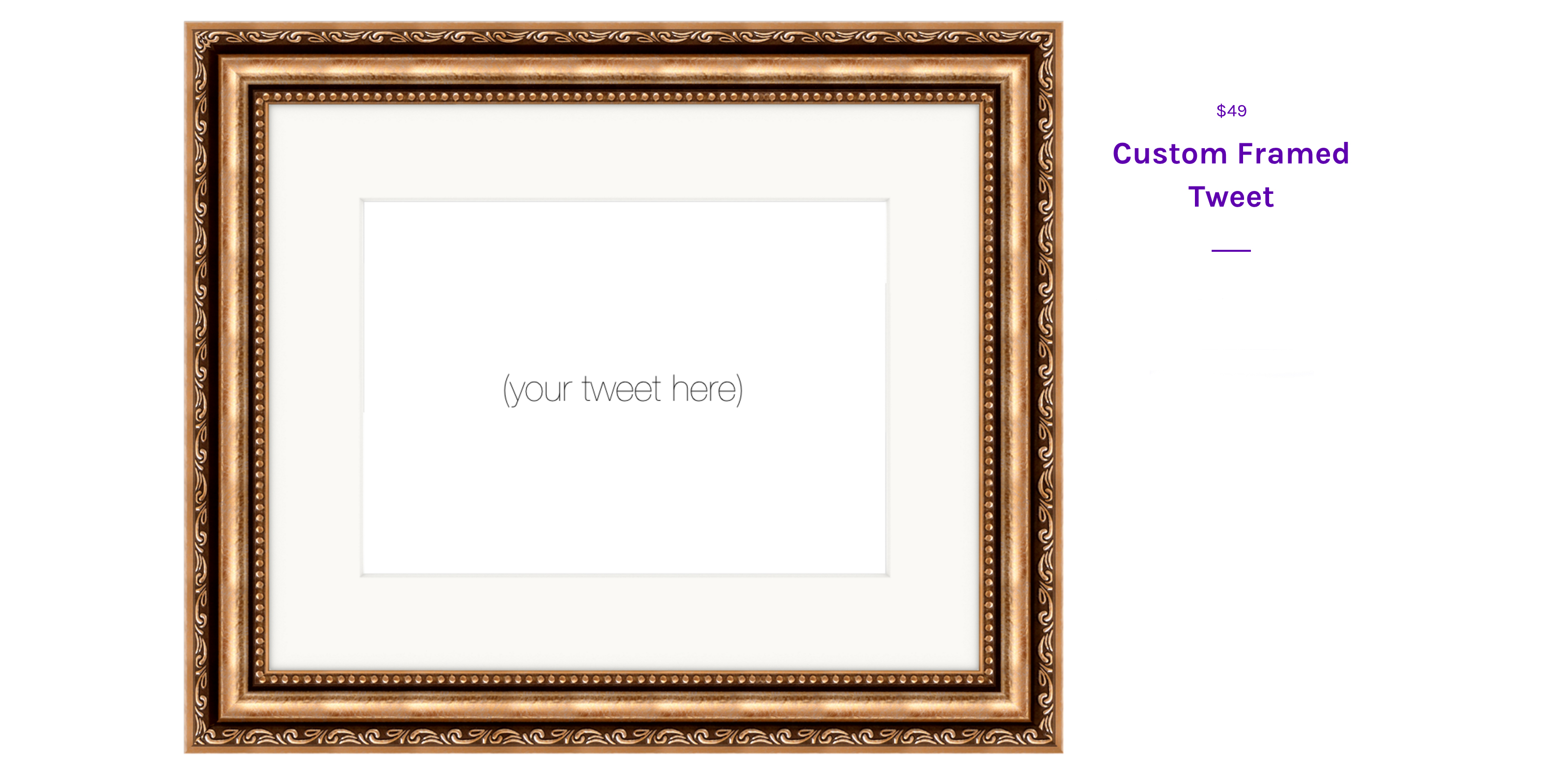 Framed Tweets turns anyone's Twitter speak into a work of art