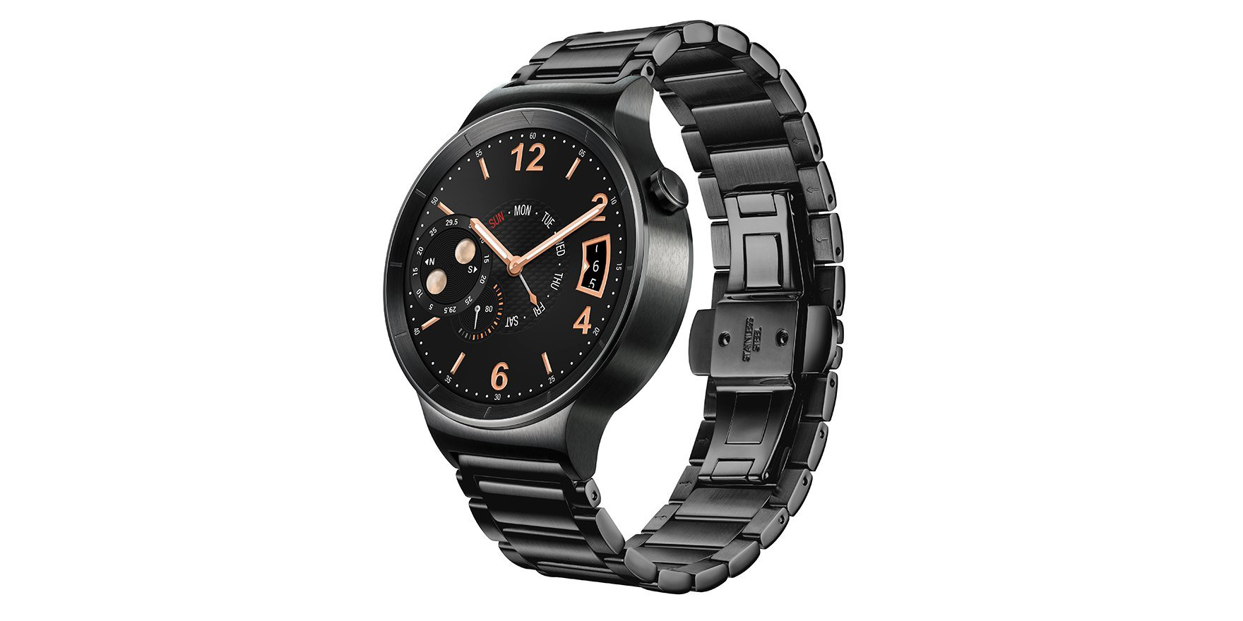 Huawei Watch Black Stainless Steel Smartwatch $220, open-box deals from ...