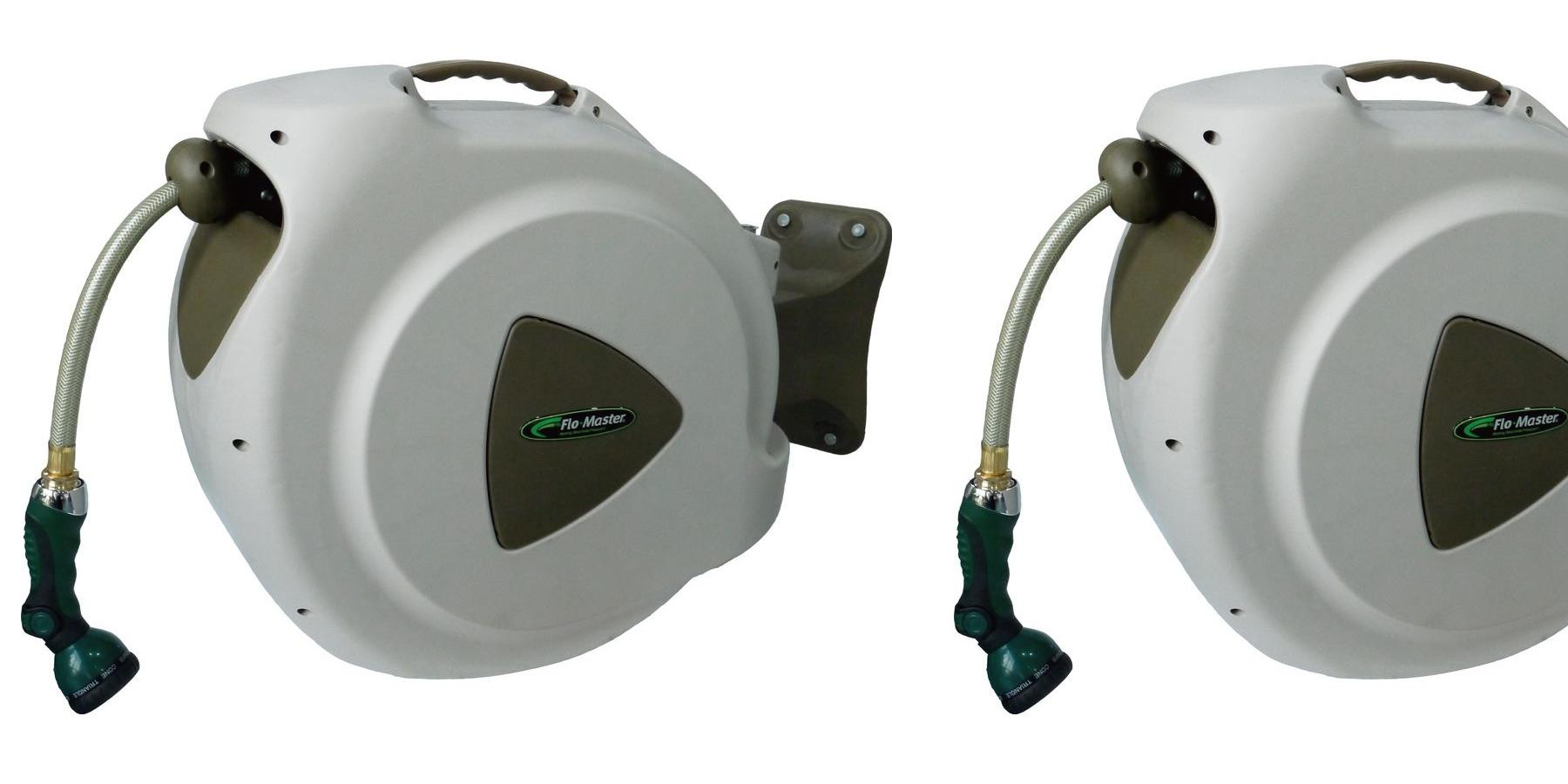 Retractable Hose Reel and Nozzle from RL Flo-Master $68 shipped (65-feet)