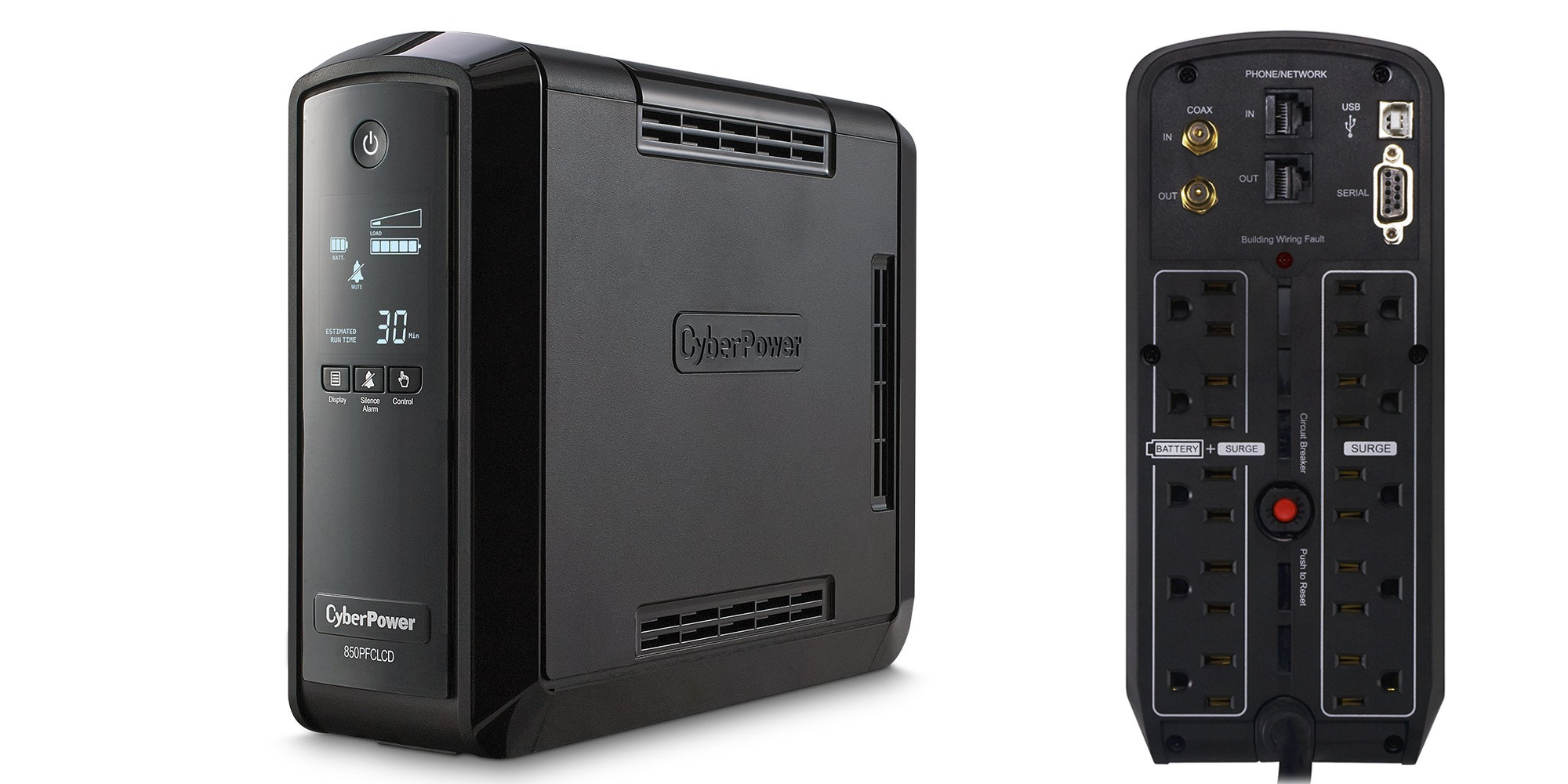 CyberPower 850 VA UPS w/ 10 AC outlets for $96 shipped (Reg. $150)