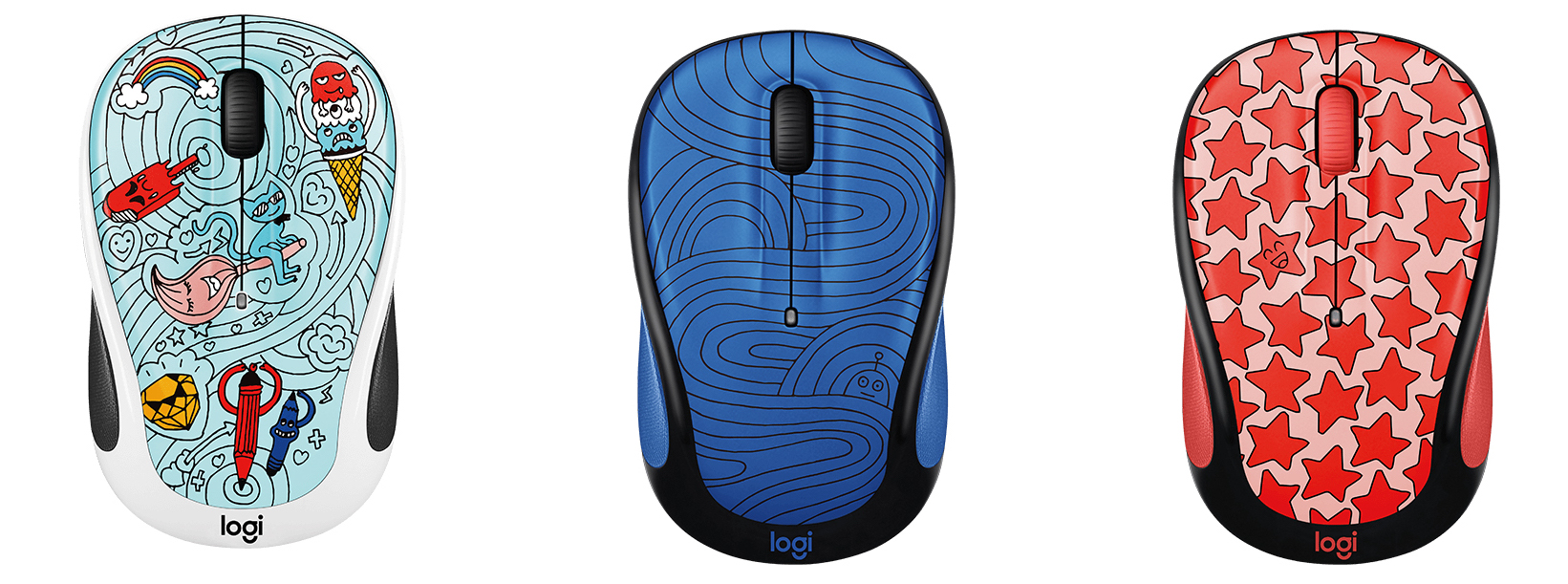Logitech's new Doodle Mice sport fun and creative designs sure to standout
