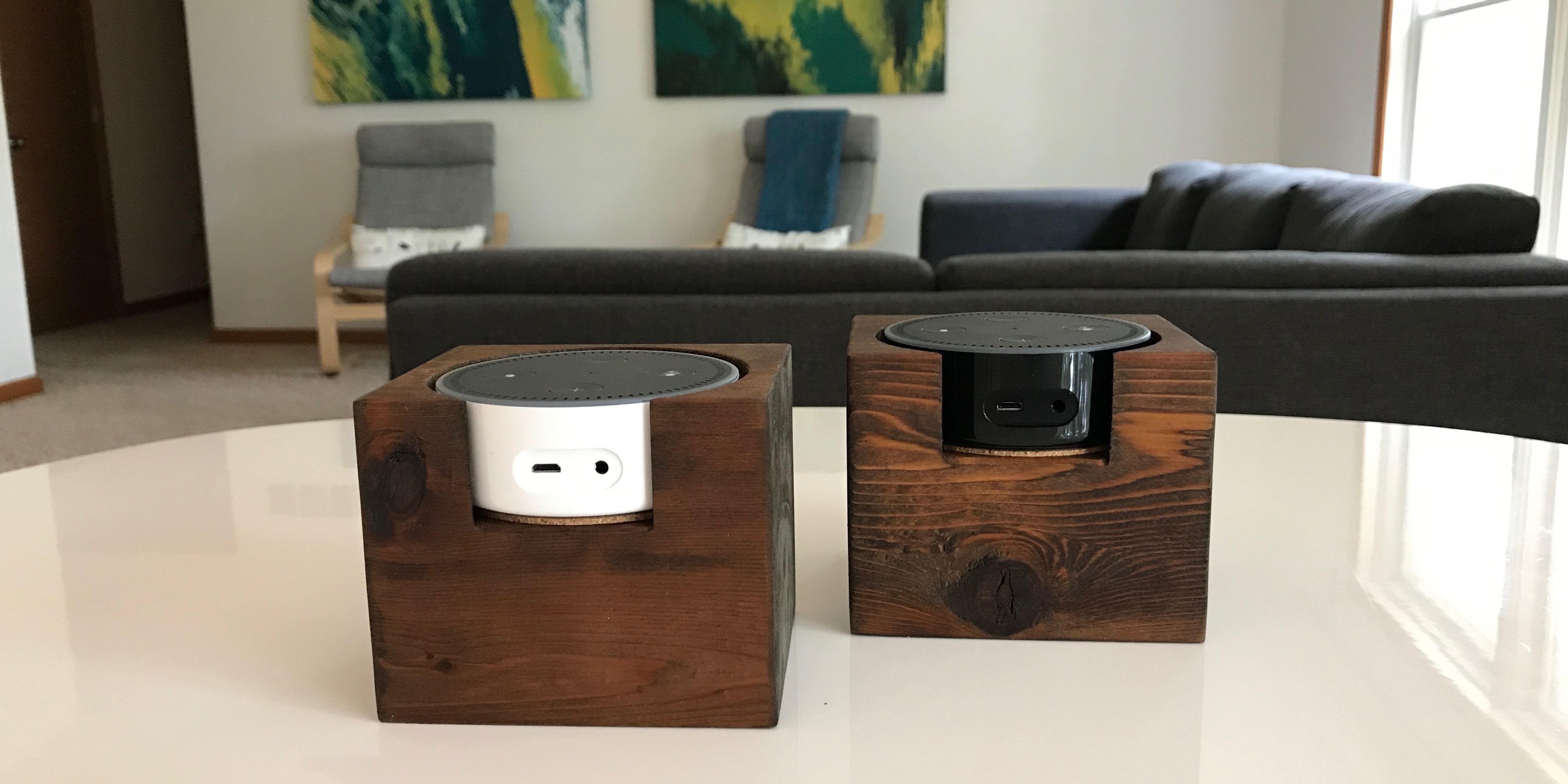 Review: Handmade Amazon Echo Dot stands from Kaizen Woodworks