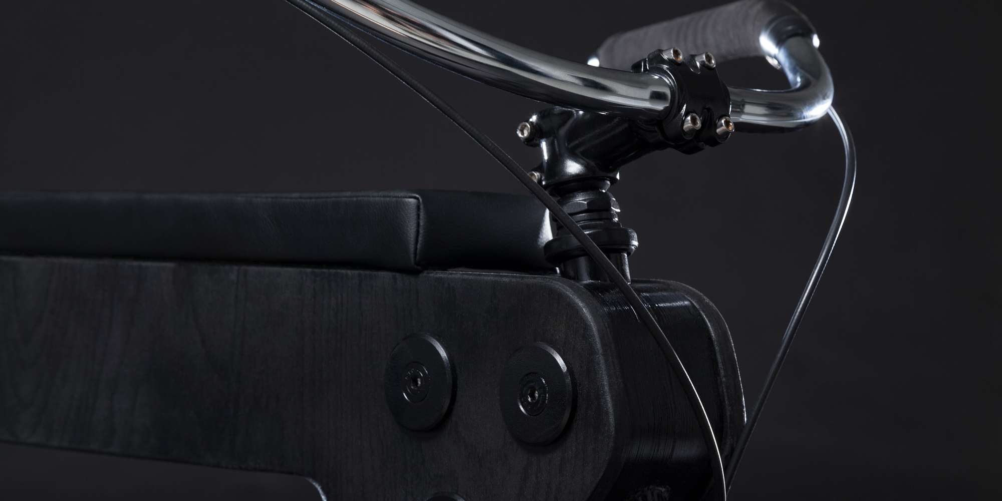 REVO's wooden frame helps make it a more stylish bicycle built for two