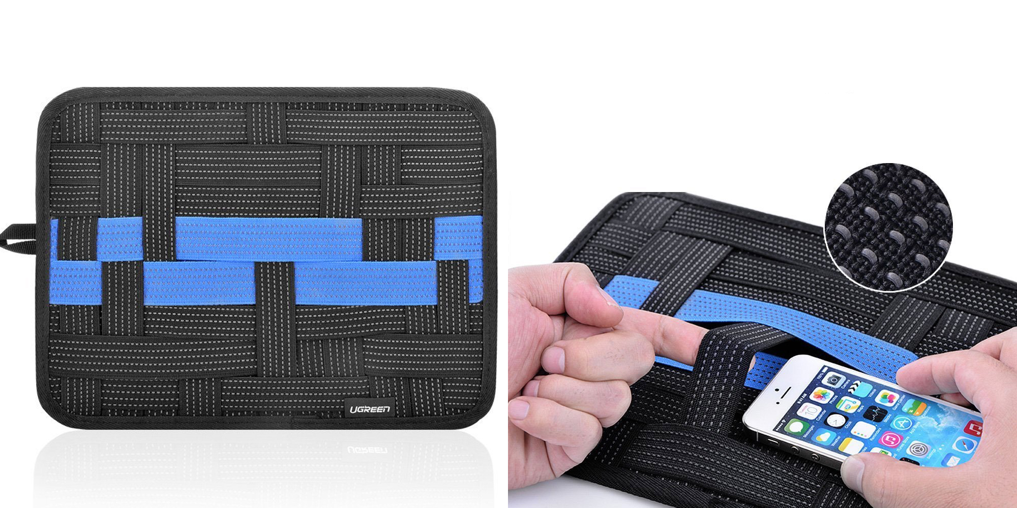This elastic organizer keeps your gear tidy on-the-go for $8 Prime shipped