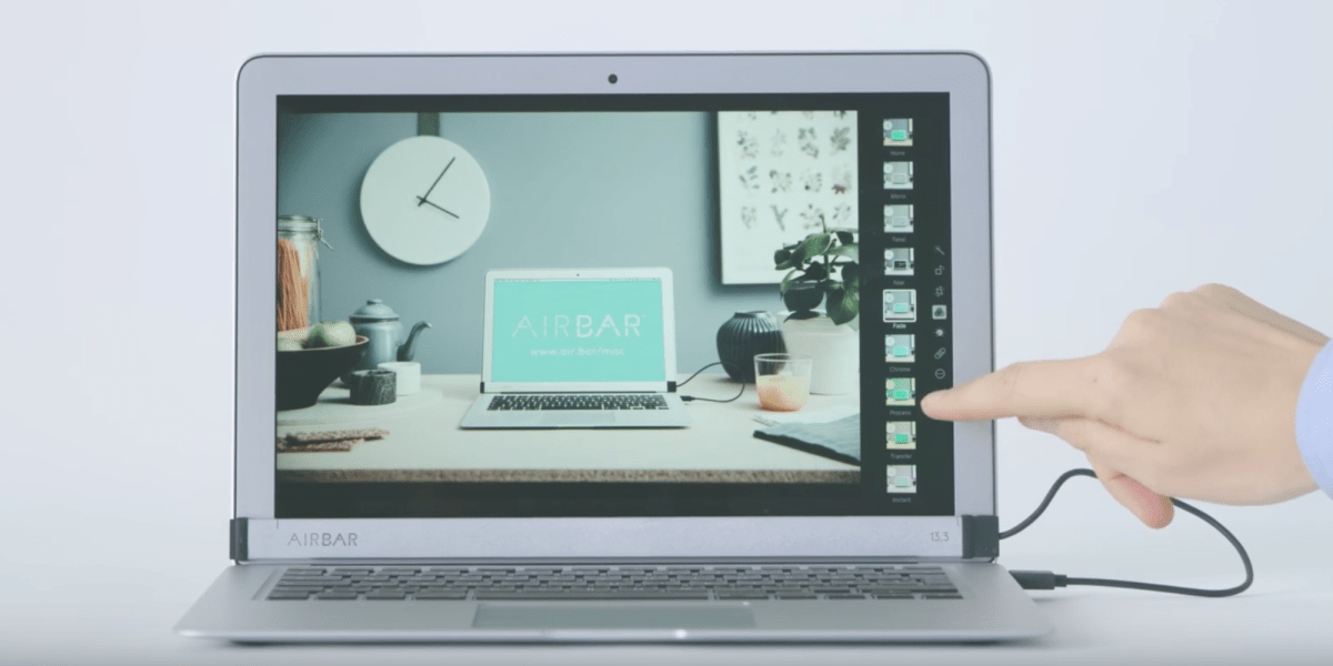 Touchscreen control comes to your MacBook Air w/ the new Neonode AirBar
