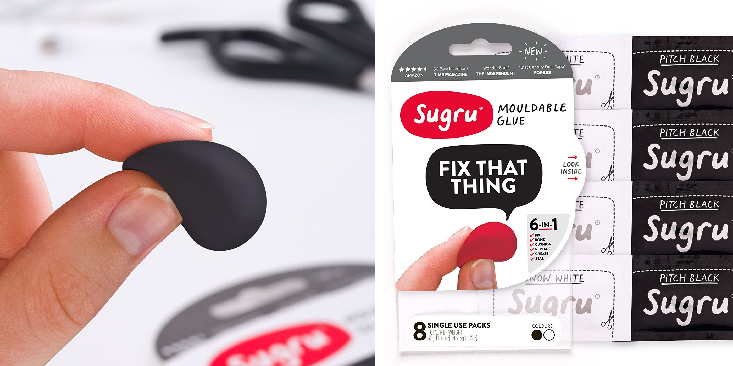 Sugru Moldable Glue fixes/seals just about anything for under $13 Prime ...