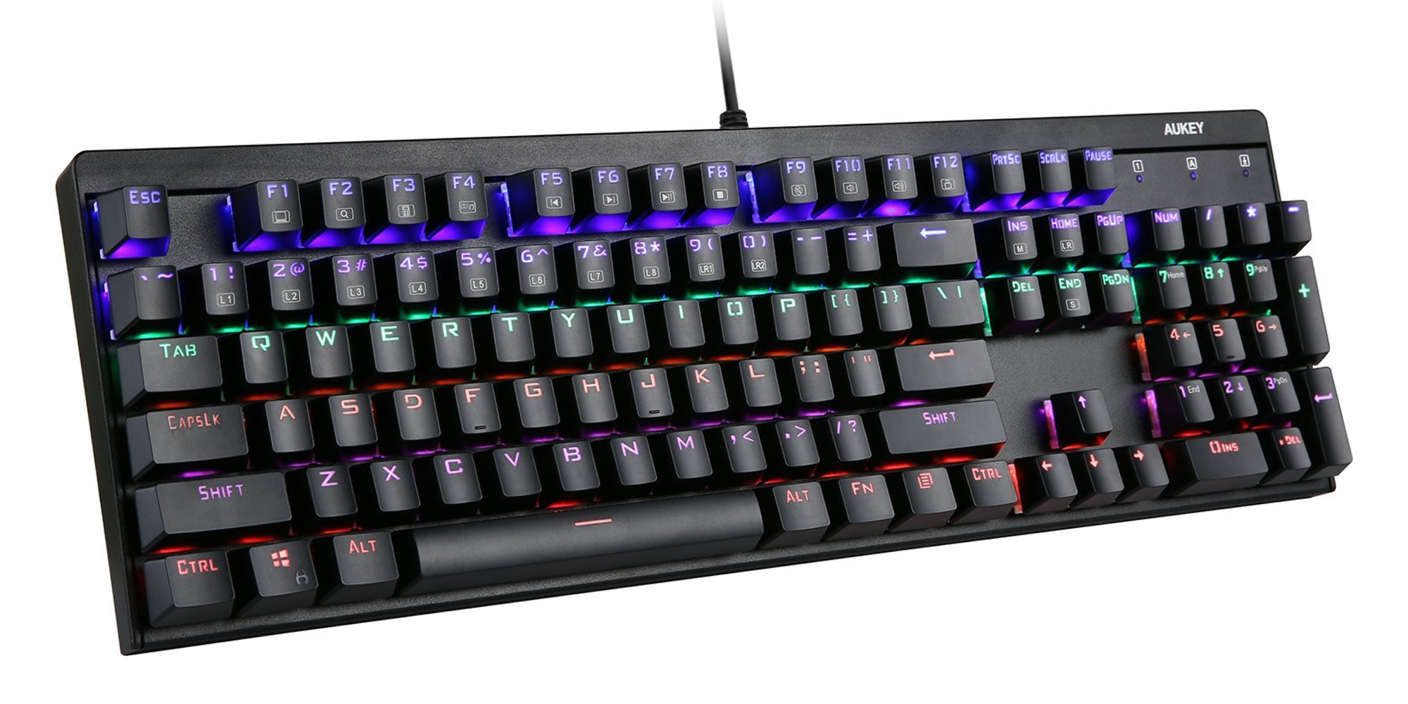 Aukey's Mechanical Keyboard w/ Blue Switches is a great desk accessory ...