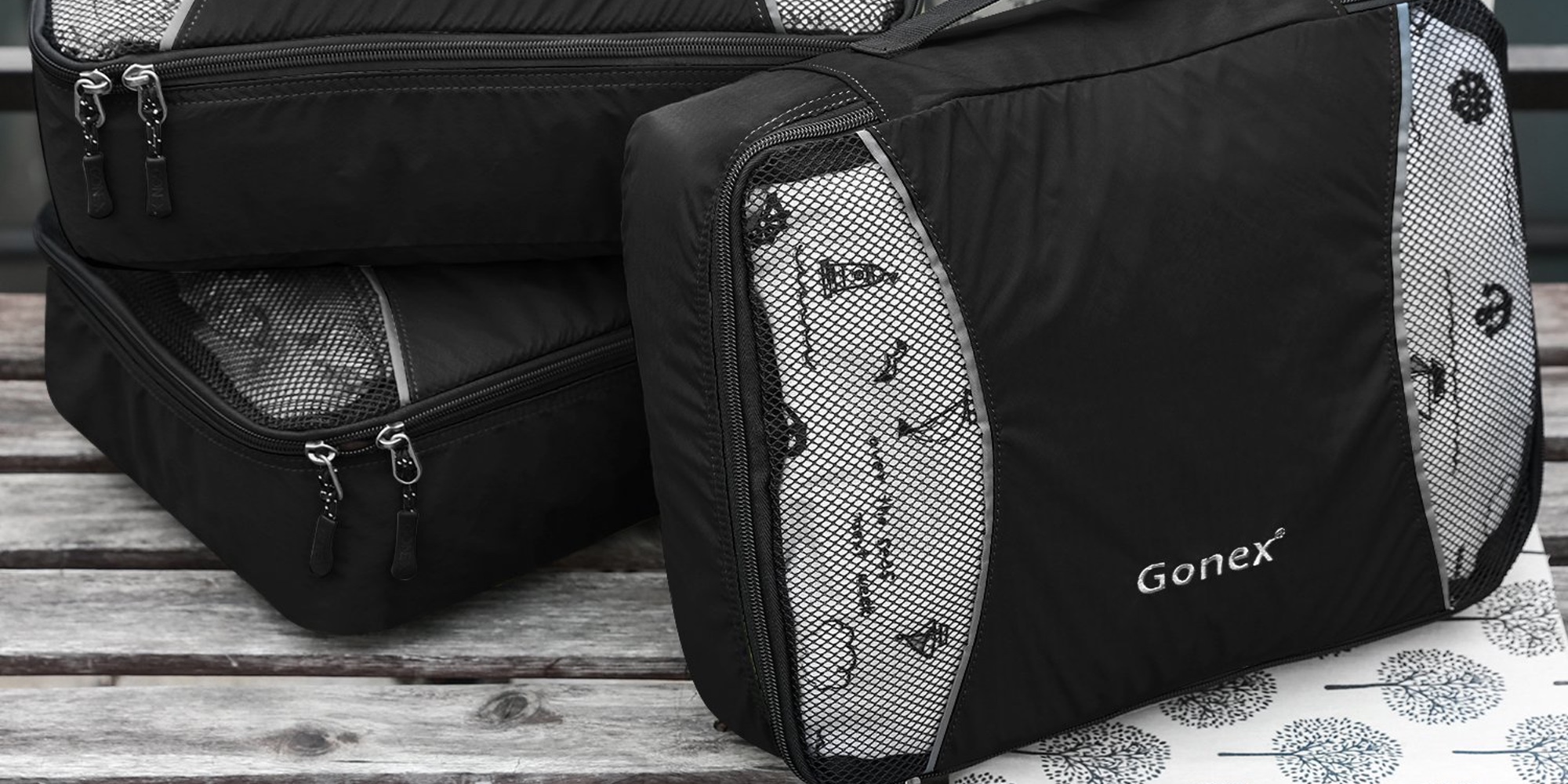 Travel Packing Cubes Gonex Luggage Organizers at Alonzo Caraway blog