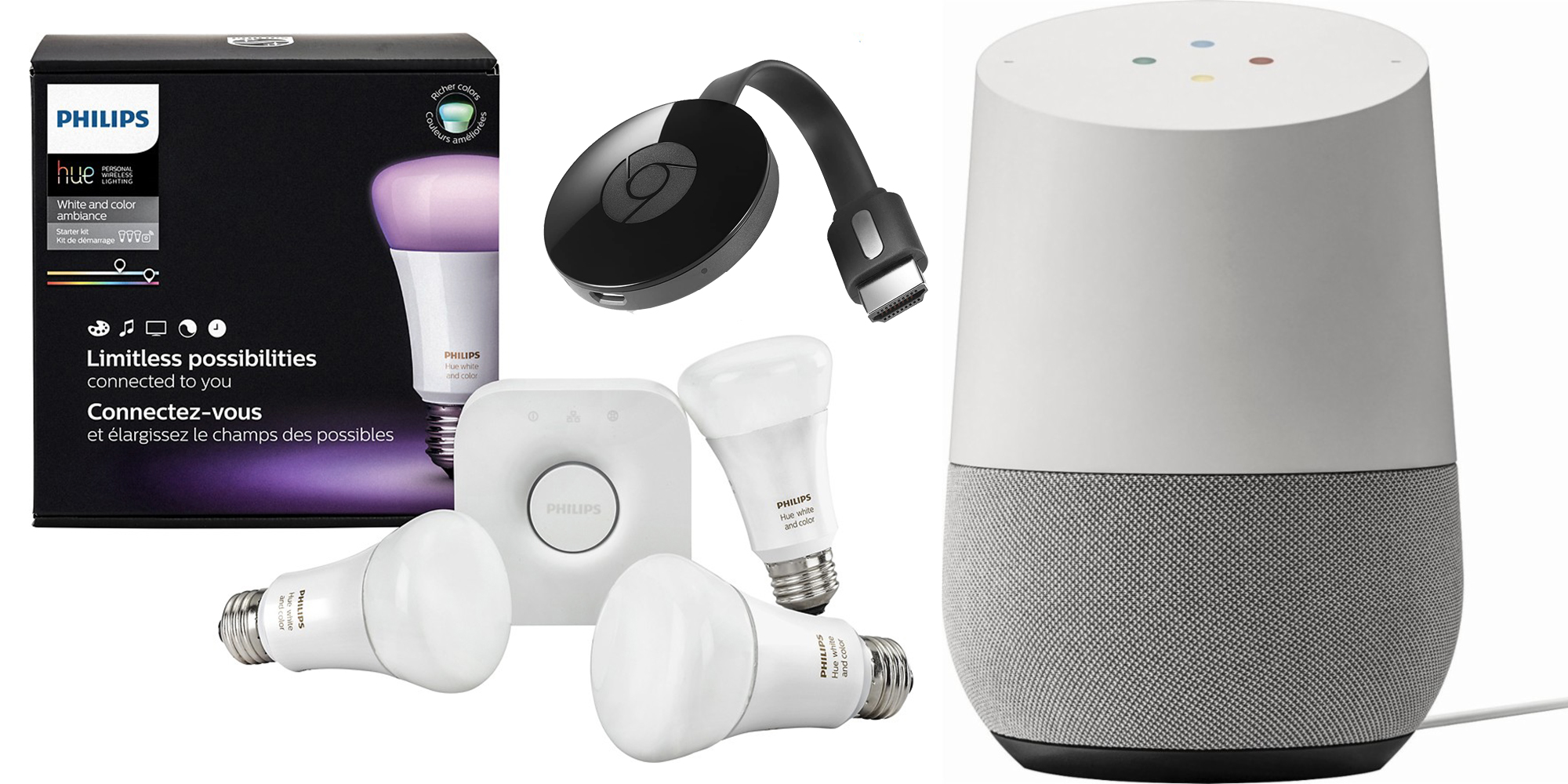 Google Home Starter Kit w/ Philips Hue + Chromecast for $209 (~$300 ...