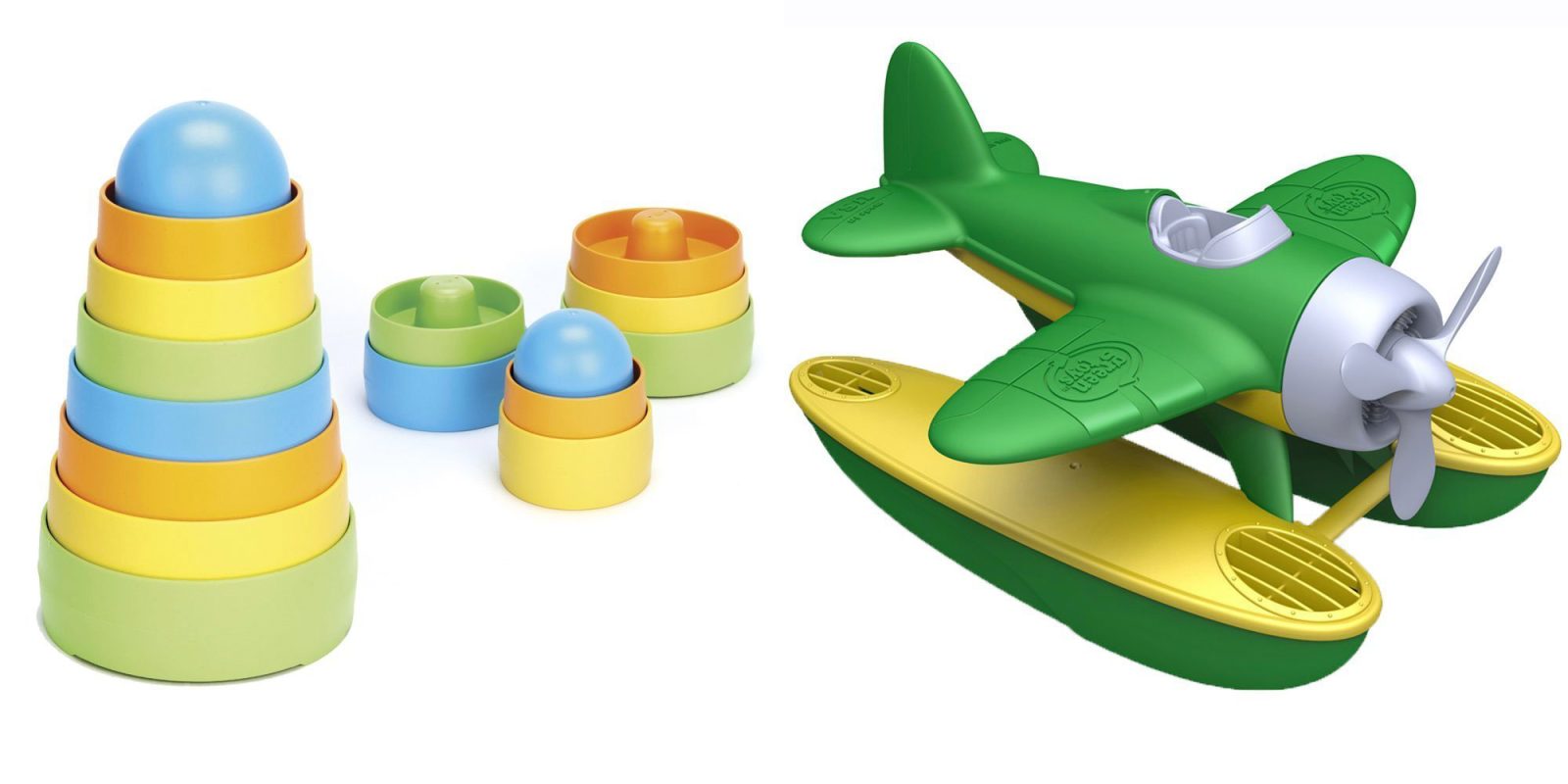 Made in the USA Green Toys from $7 at Amazon: Stackable Set, more ...