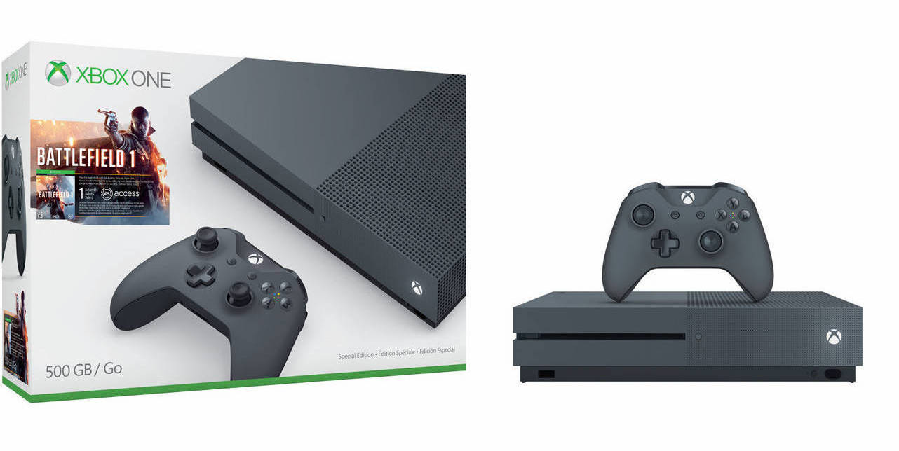 Xbox One S Storm Grey Battlefield 1 Bundle: $199 shipped (Reg. $280)
