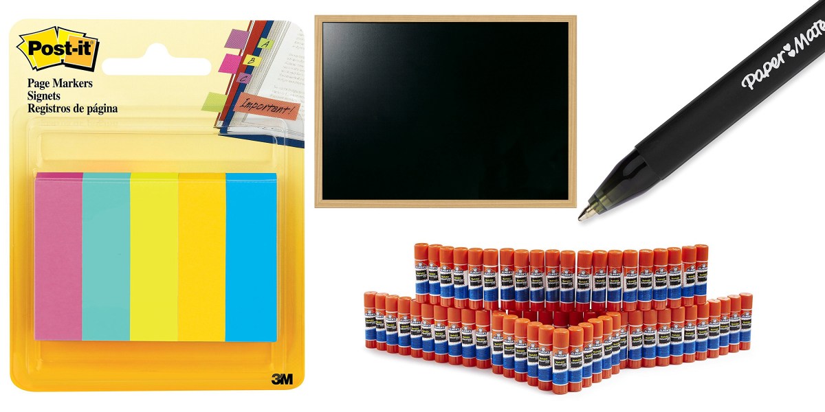 Office Supplies: 5-Pack Post-it Markers $1.50, 12-Pack Paper Mate Pens ...