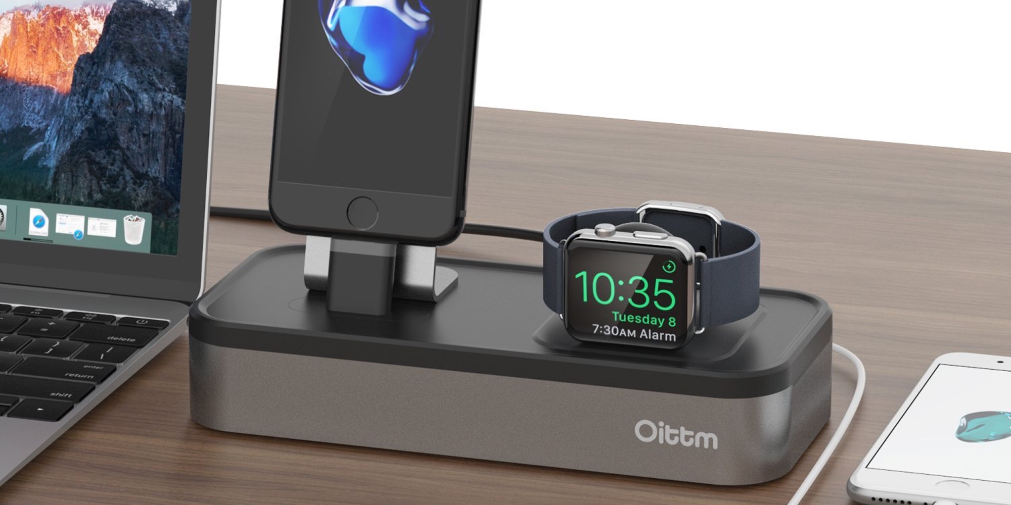 Oittm 5-port USB Rechargeable Stand for Apple Watch and iPhone $27 (Reg ...