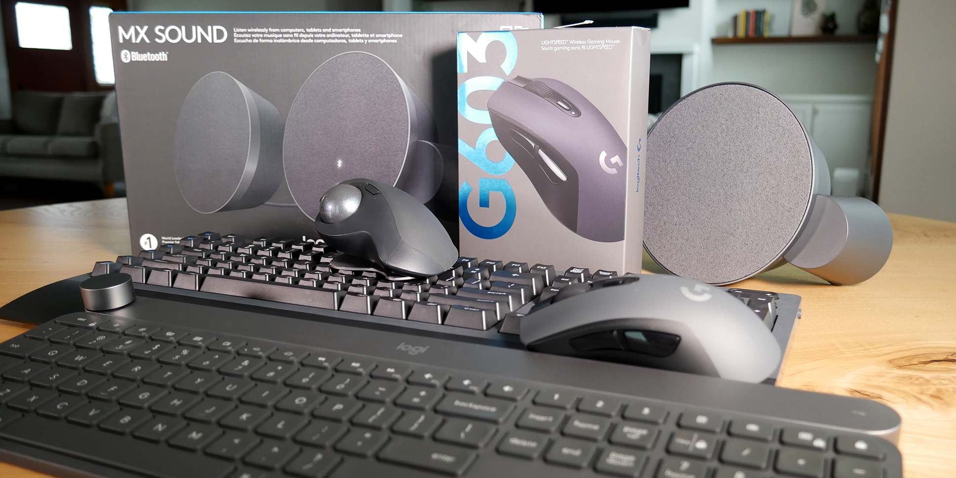 Hands-on w/ Logitech's new MX Speakers, Craft Keyboard, ERGO Trackball ...