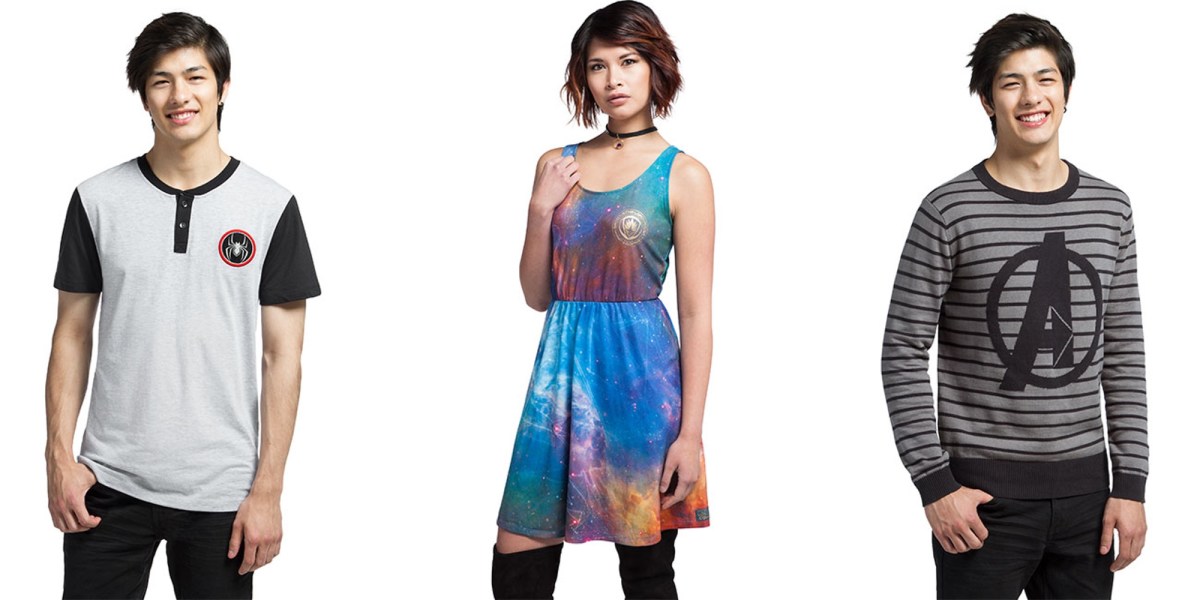 Marvel x ThinkGeek Gear Up Collection offers clothing styles for every fan