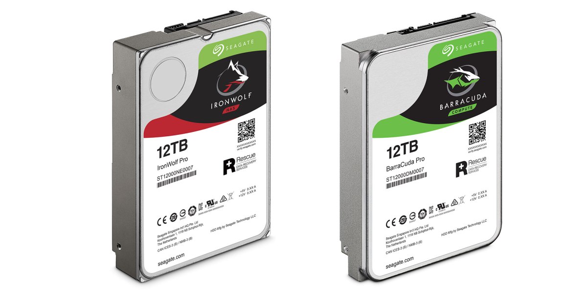 Keep all your files backed up with Seagate's latest 12TB drive lineup