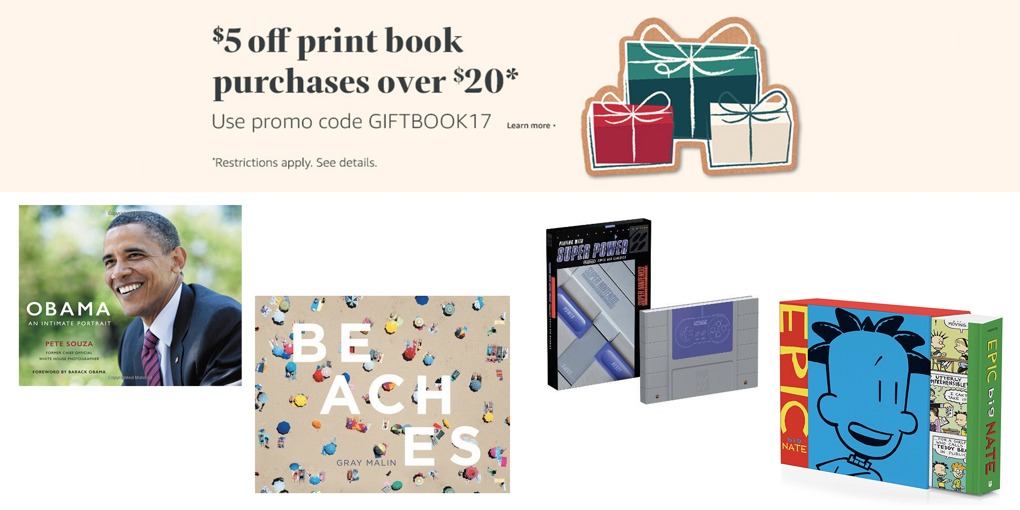 Amazon's holiday book sale takes up to 25% off nearly any title