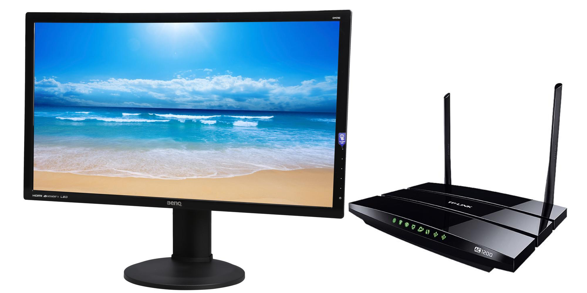 BenQ 27-inch Monitor w/ free TP-LINK 802.11ac Wi-Fi Router at $250 ...
