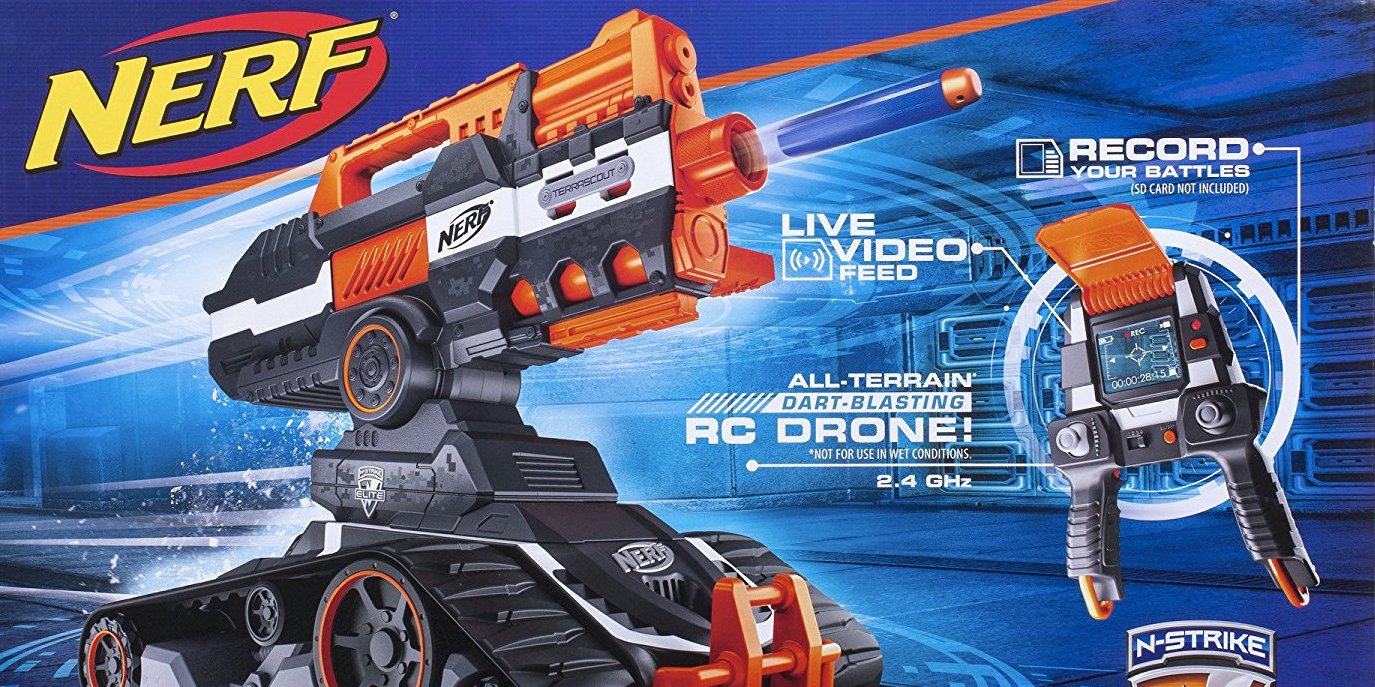 Toys R Us Black Friday Nerf deals live: Terrascout Drone Blaster $100 ...